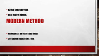 types of appraisals@HR. docx | PPT