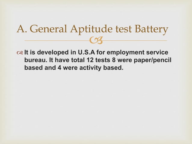 Types of aptitude tests | PPTX