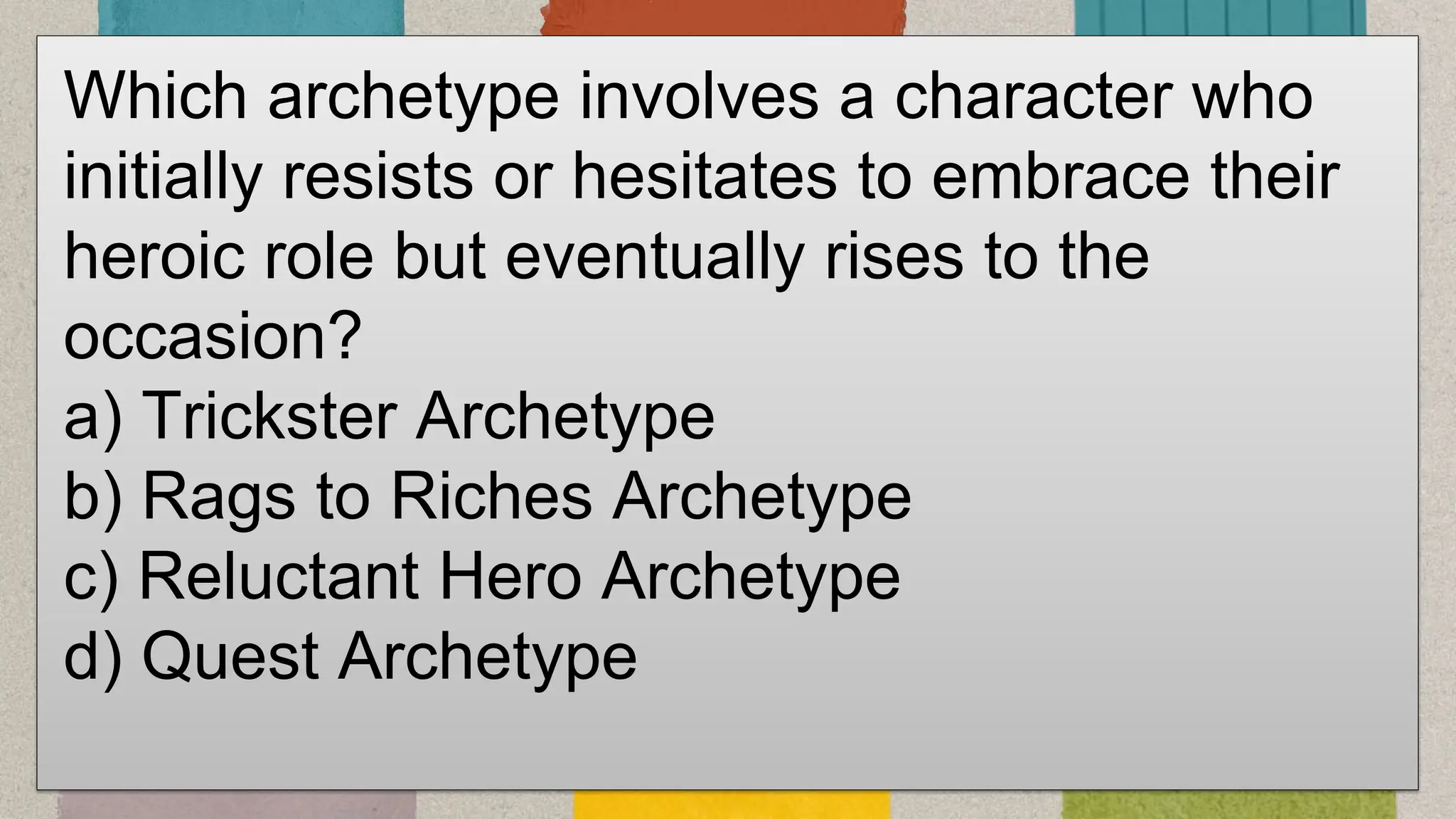 TYPES OF ARCHETYPE.pptx lesson for english class | PPT