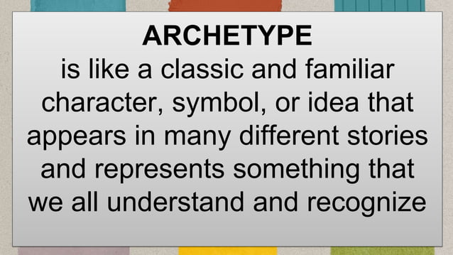 TYPES OF ARCHETYPE.pptx lesson for english class | PPT