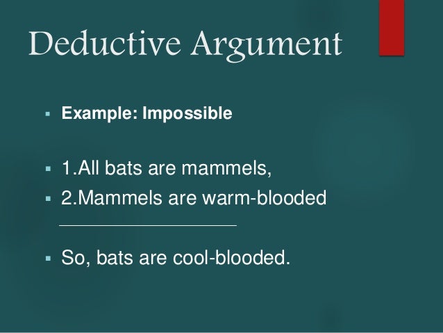 Types of Argument presentation