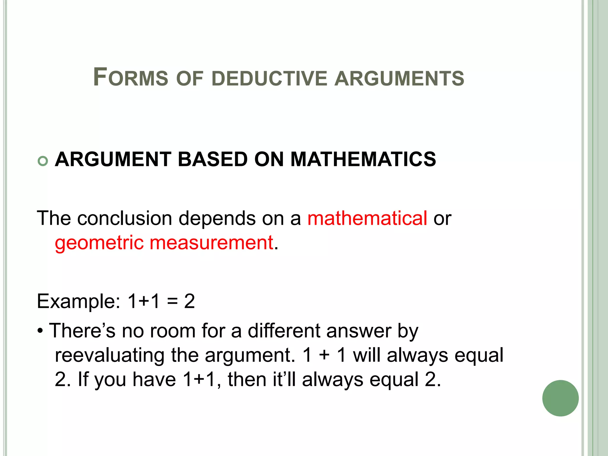 Types Of Arguments Pptx