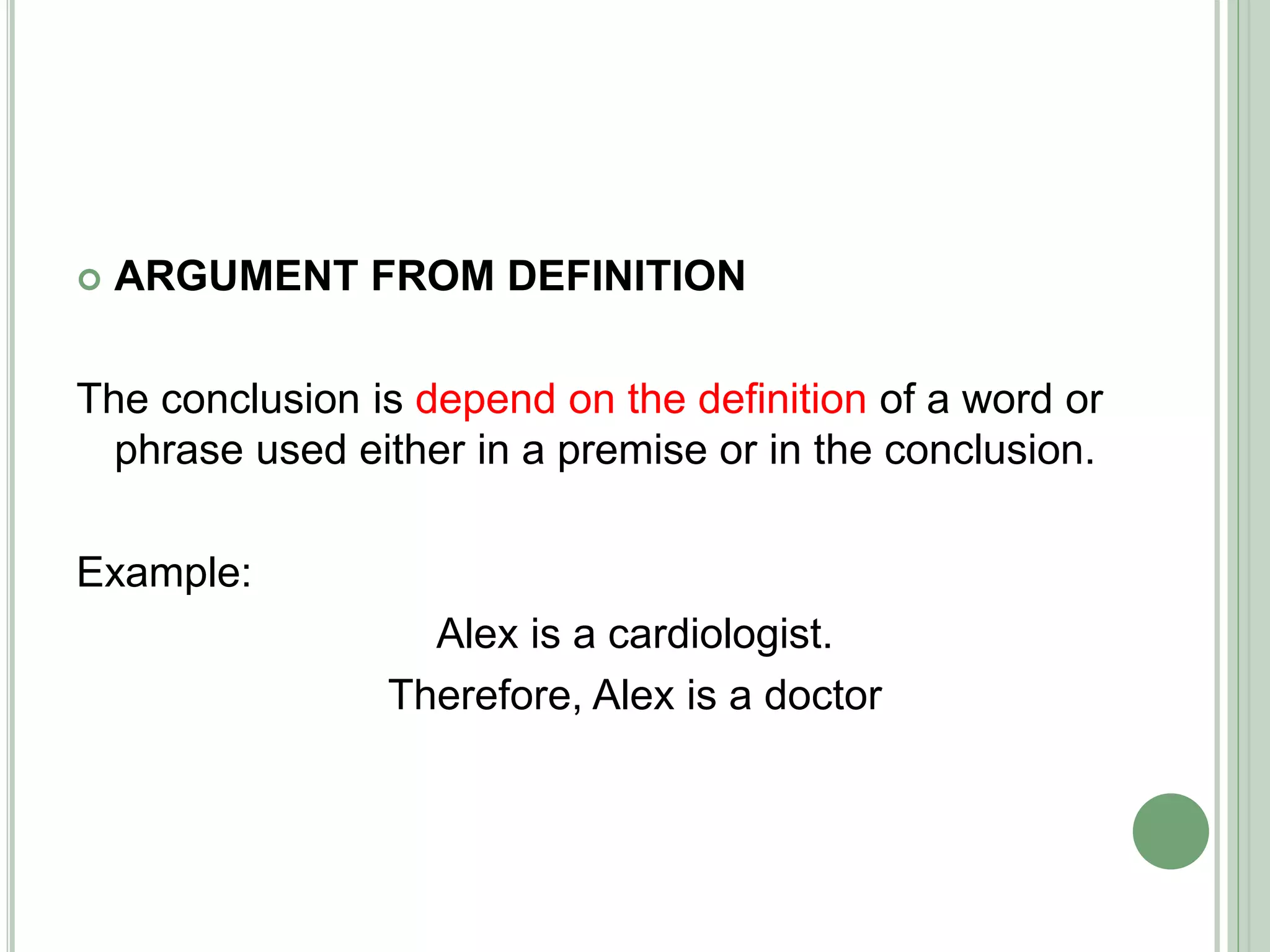 Types of arguments | PPTX