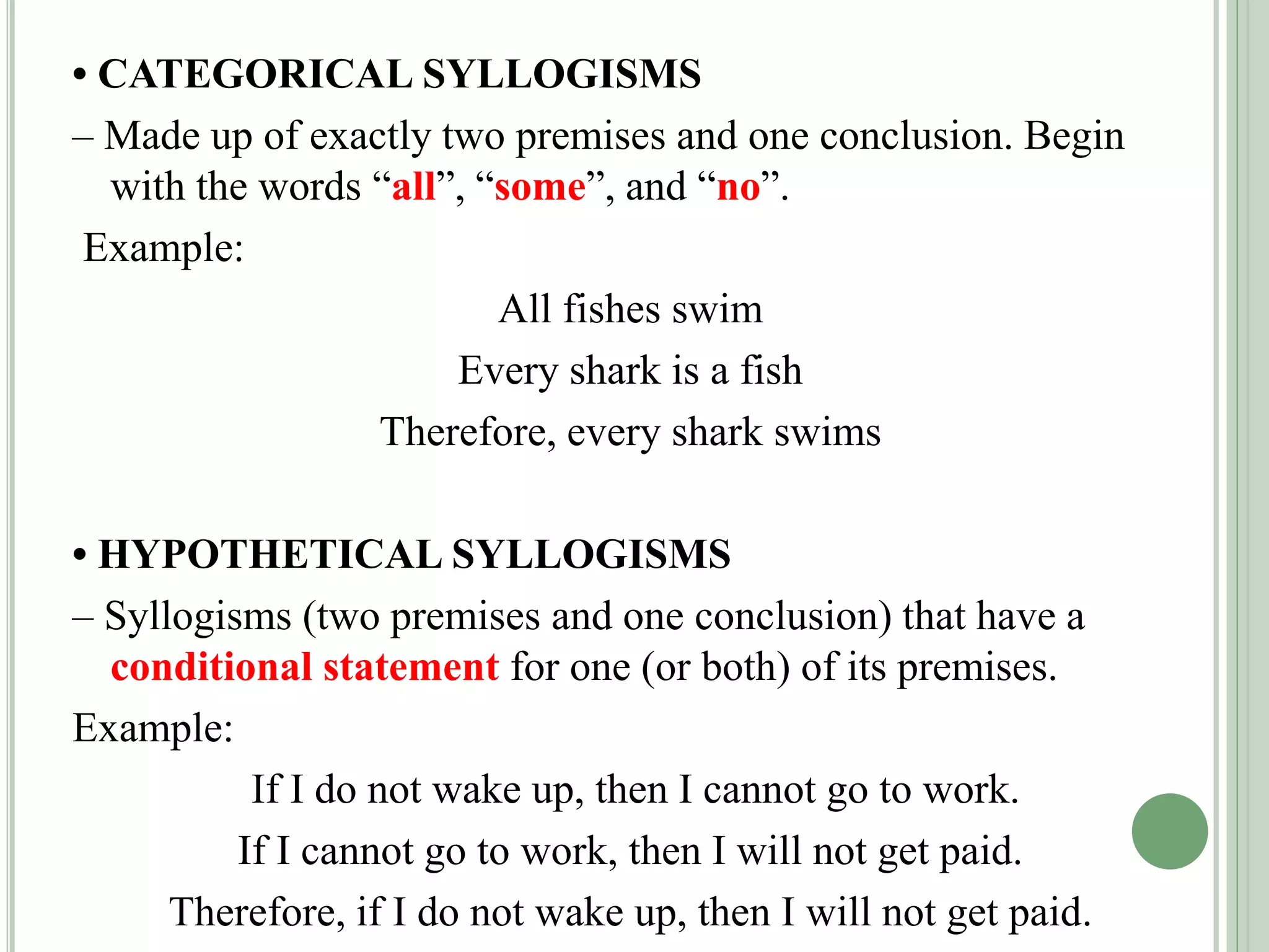 Types of arguments | PPTX