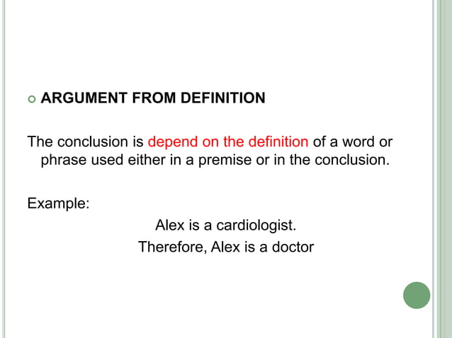 Types of arguments | PPTX