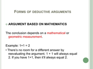 Types of arguments | PPT