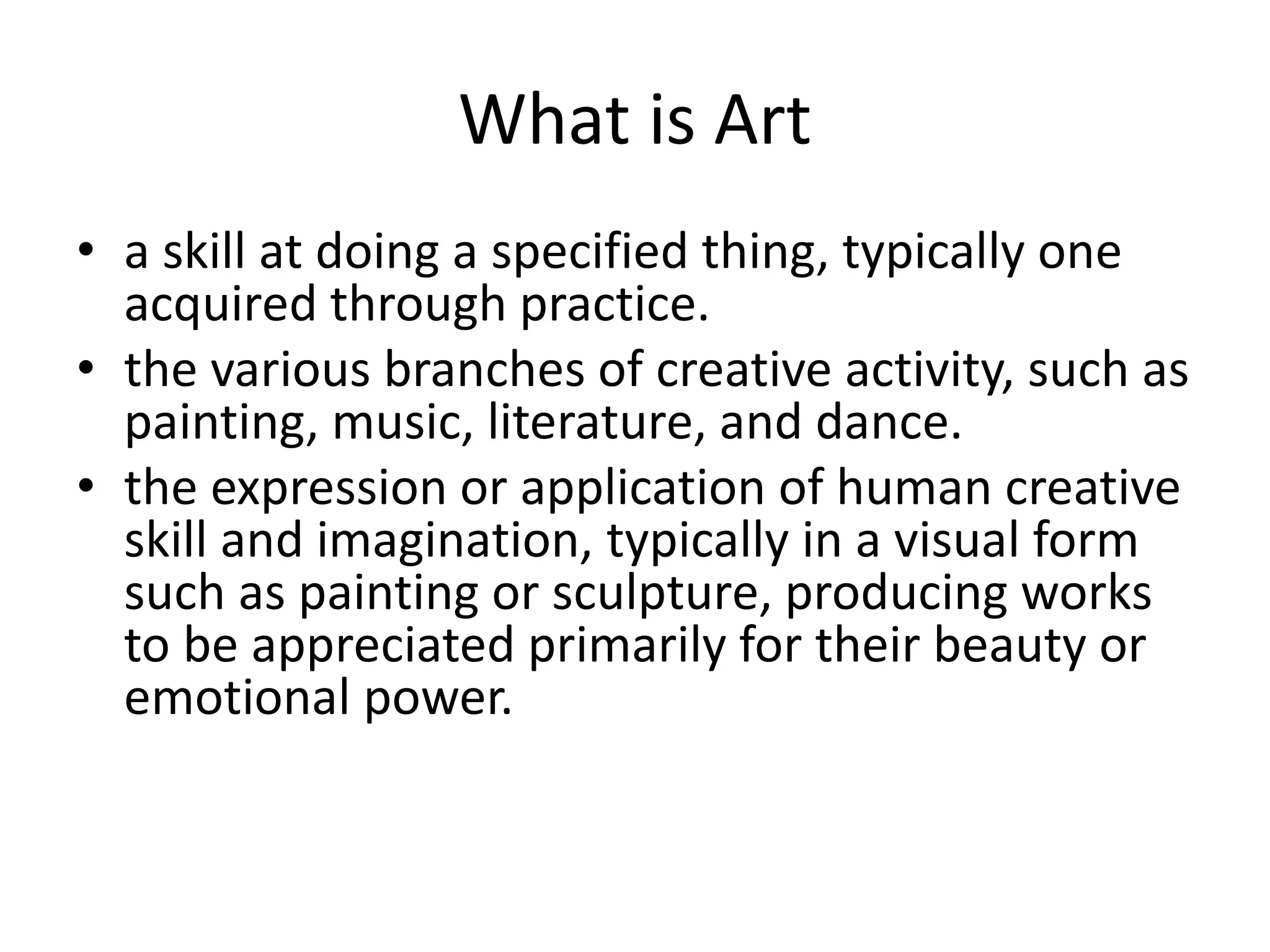 Types of art | PPTX