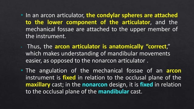 Types of articulators | PPT
