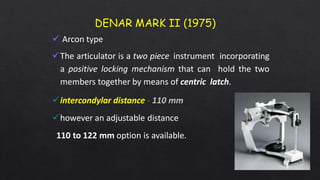 Types of articulators | PPTX