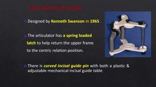 Types of articulators | PPTX