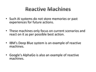 Types of artificial intelligence | PPTX
