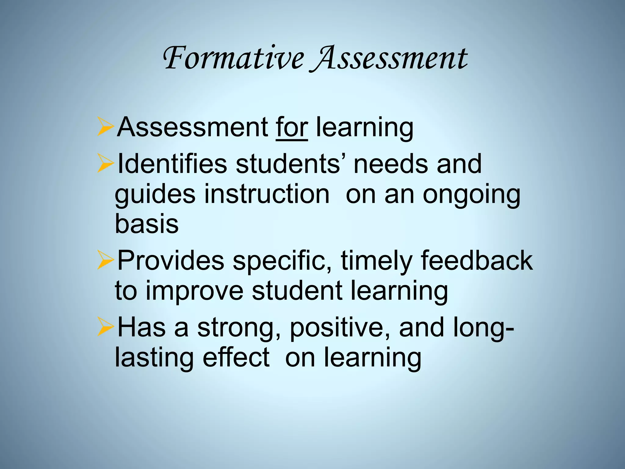 Types of assessment | PPTX