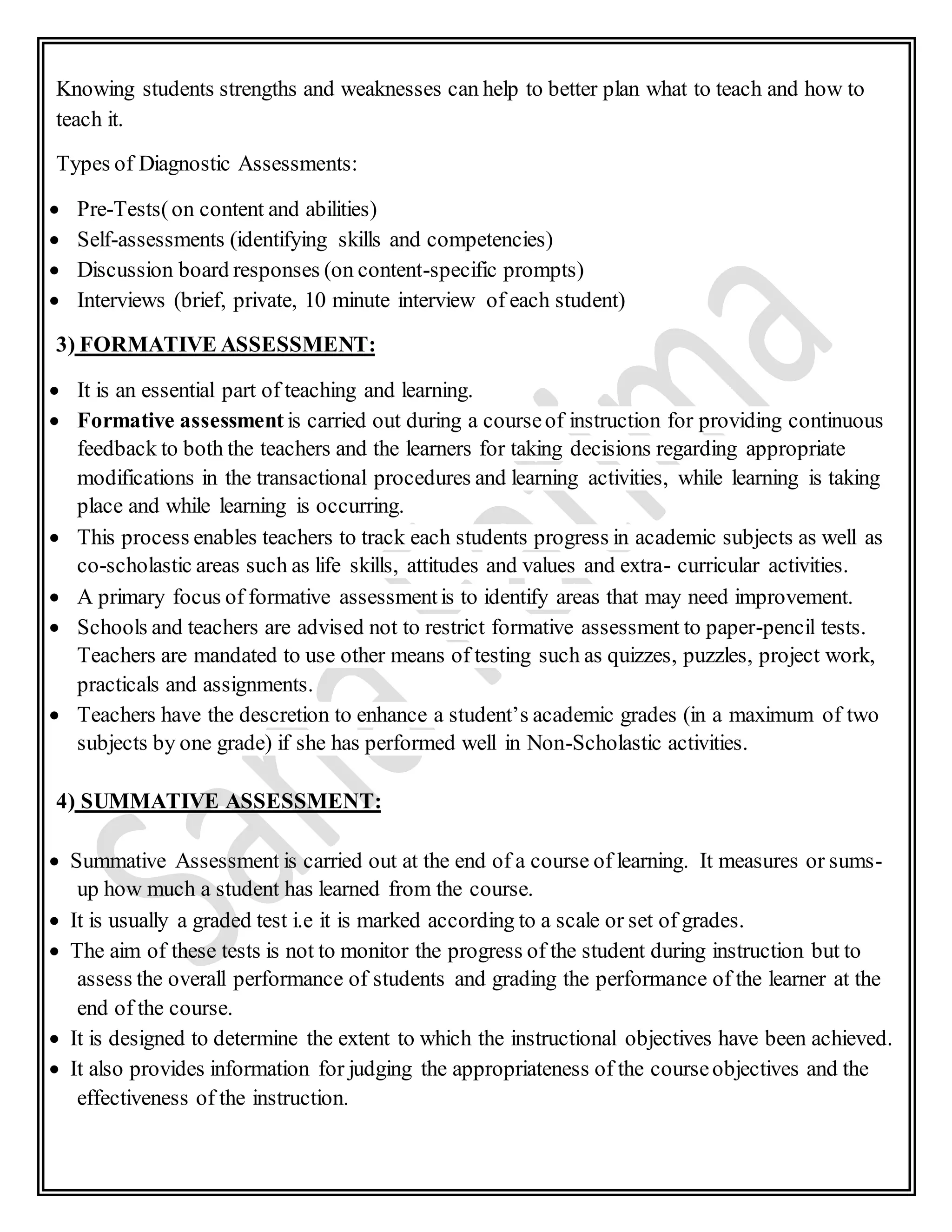 ASSESSMENT AND TYPES OF ASSESSMENT | DOCX