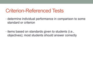ESE444/544 - Types of Assessment | PPTX