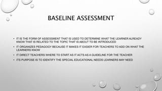 Types of assessment and studies based on them | PPTX | Educational ...