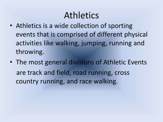 Types of athletics | PPTX