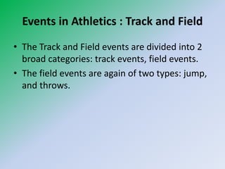 Types of athletics | PPTX