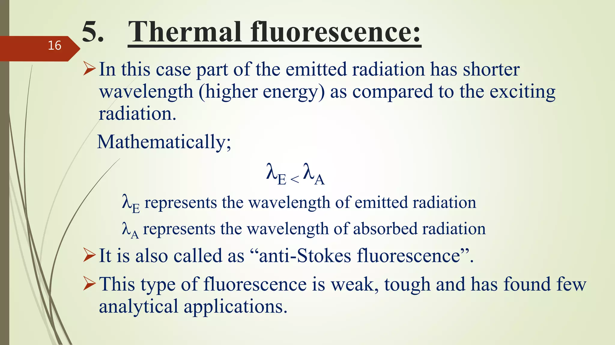 Types of atomic fluorescence transitions. | PPTX