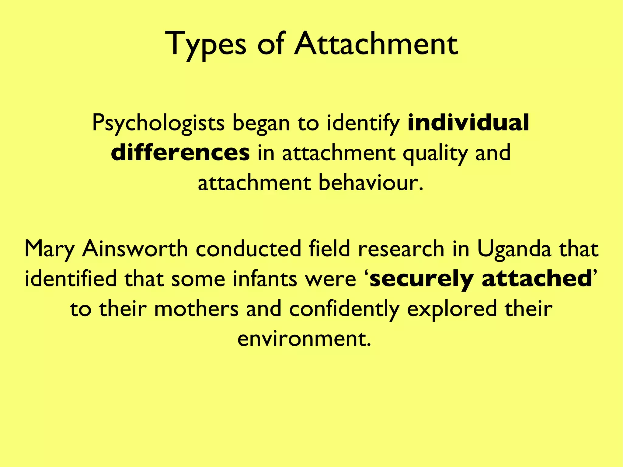 Types of attachment | PPT