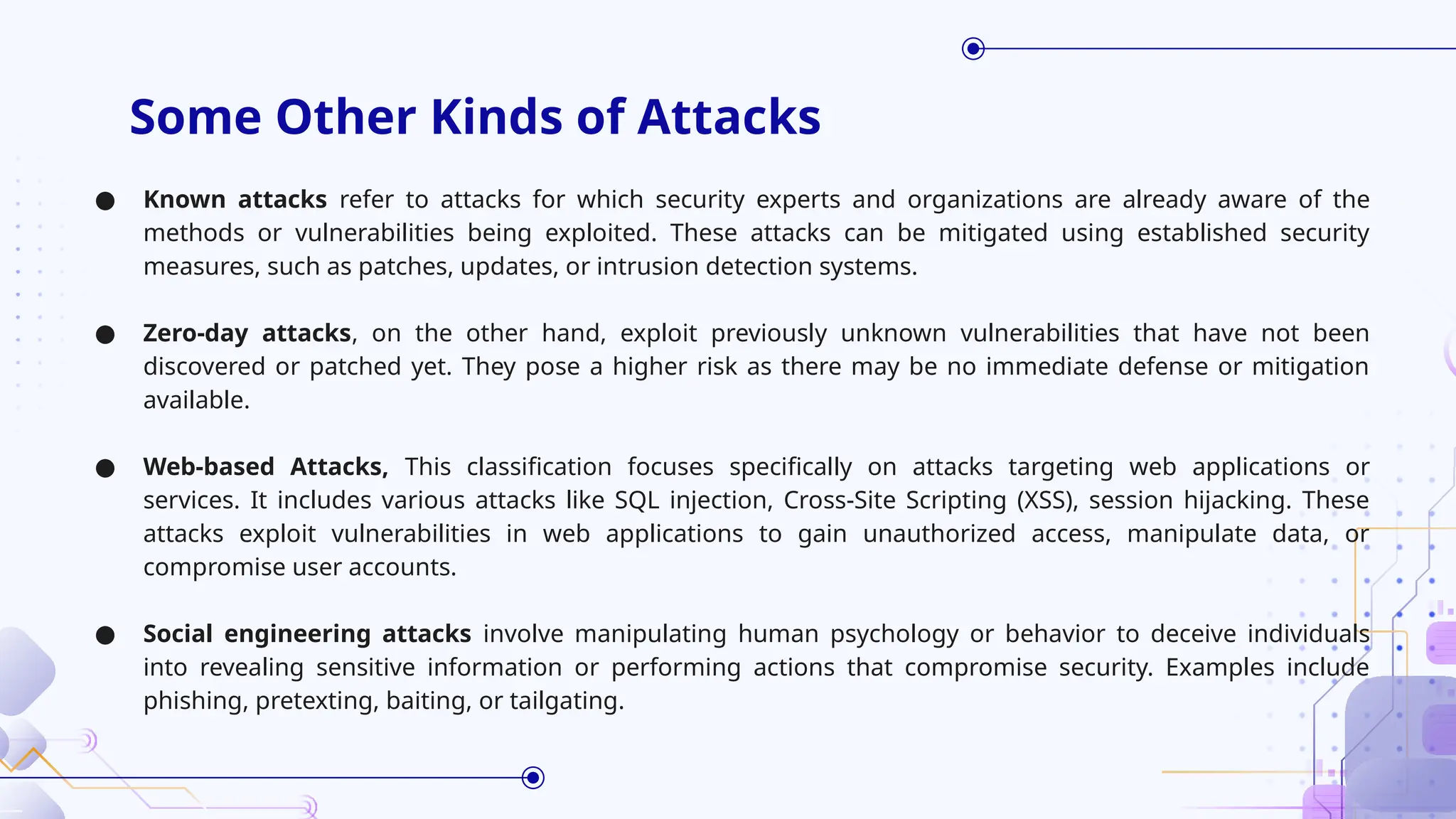 Types of Attack some common types of network attacks | PPT