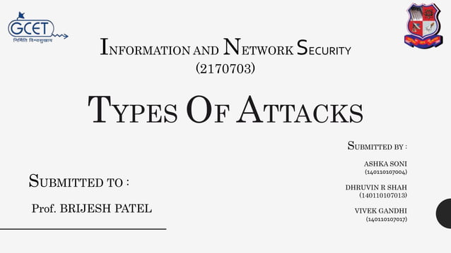 Types of attacks | PPTX