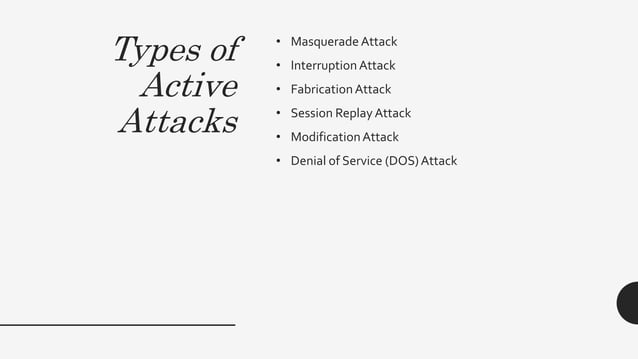 Types of attacks | PPTX