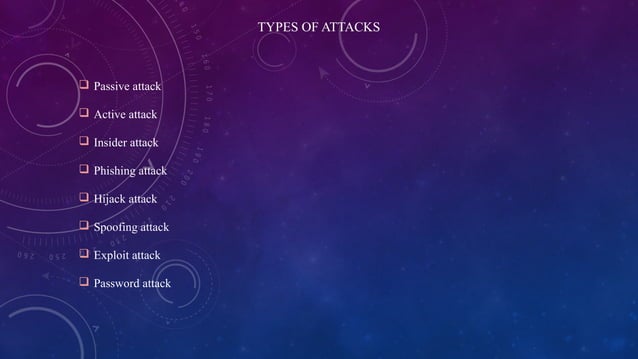 Types of attacks and threads | PPT