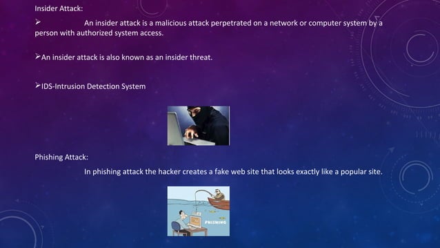 Types of attacks and threads | PPT
