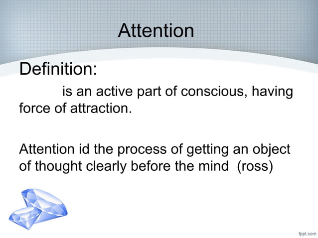 Types of attention (1)