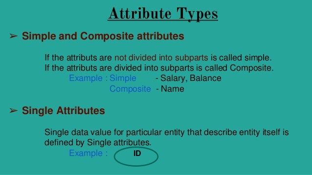 Types of attributes (160210107054)