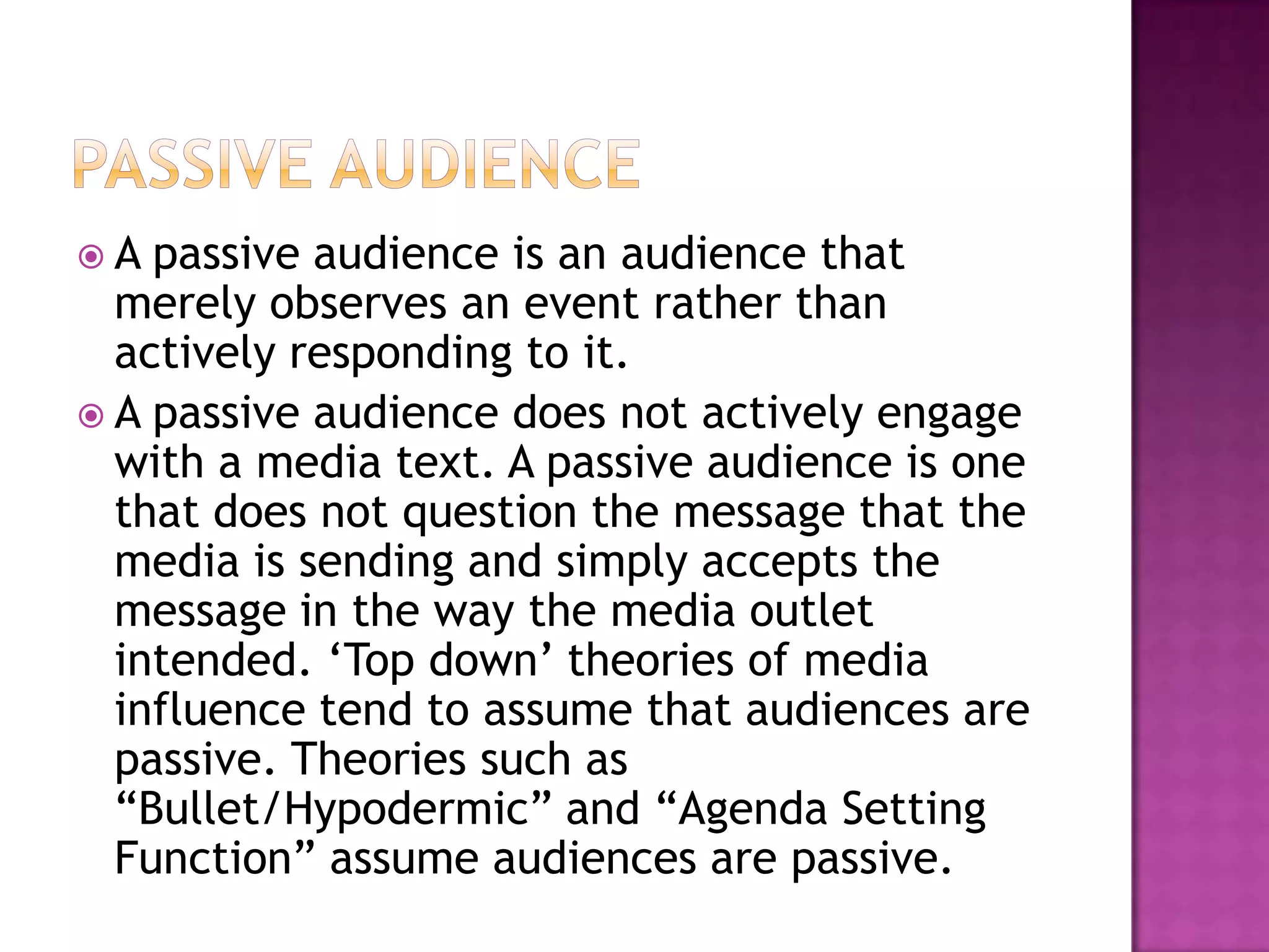 Types Of Audiences | PPTX