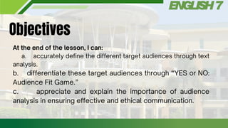 Types of Audiences Explained for Class 7 | PDF