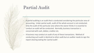 Types of Audit | PPTX