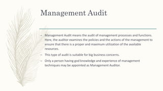 Types of Audit | PPTX