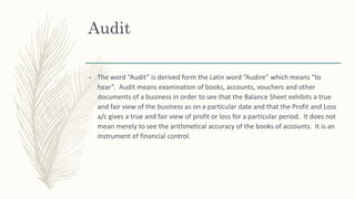 Types of Audit | PPTX