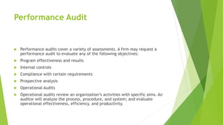 principles of auditing types of audit ppt | PPT