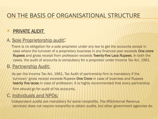 Basics and different Types of audit..... | PPTX