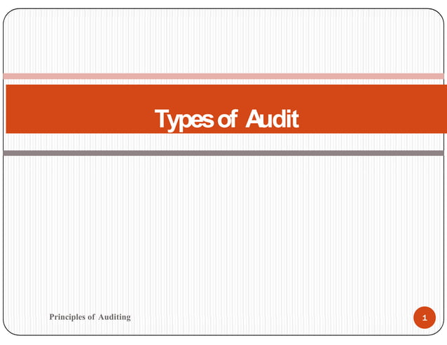 Types of auditing.pptx | Business Accounting & Finance | Business