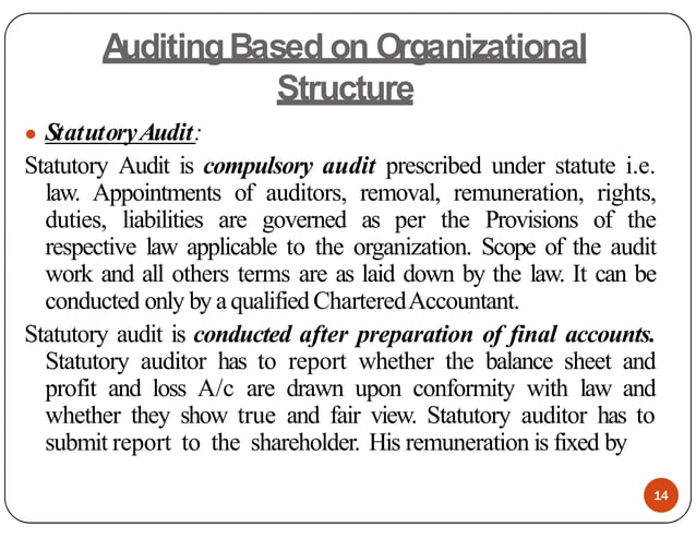 Types of auditing.pptx | Business Accounting & Finance | Business