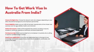 Different Types of Australia Work Visa | PDF
