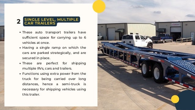 Types of Auto Transporting Trailers For Transporting Cars | PPT