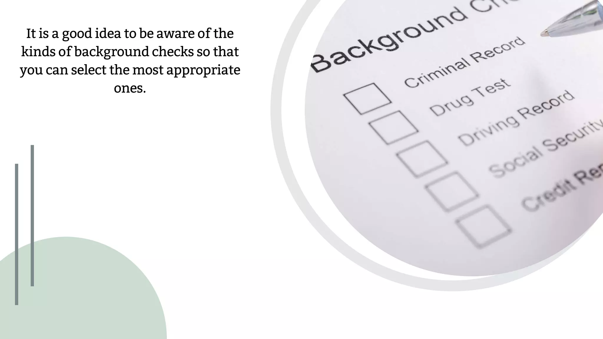 Types of Background Checks that you Can do for your New Hires | PPT