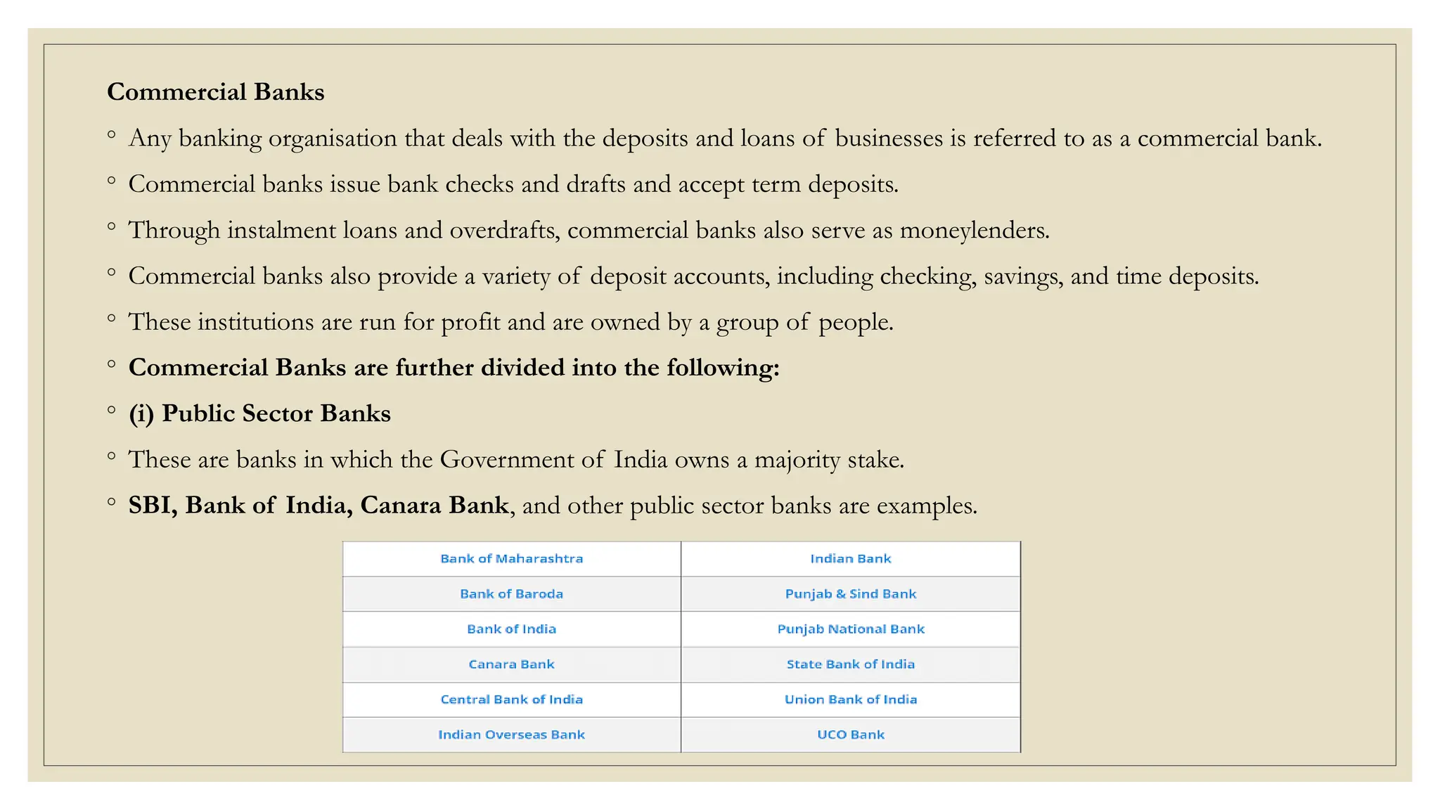 Types of Bank , commercial Bank, RRBpptx | PPT