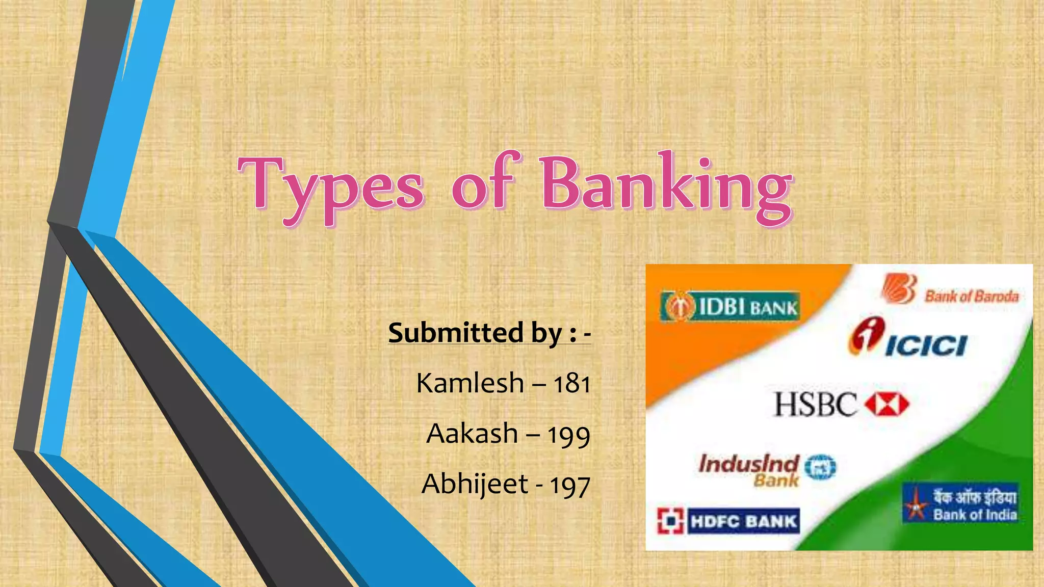 Presentation on Types of Banking | PPTX