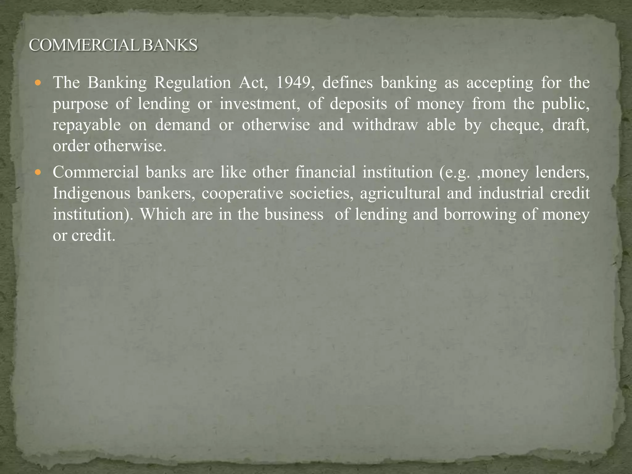 Classification and Characteristics of All Banks - Unitedworld School of ...