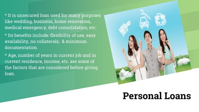 Different Types of Bank Loans in India | PPTX | Personal Loans ...