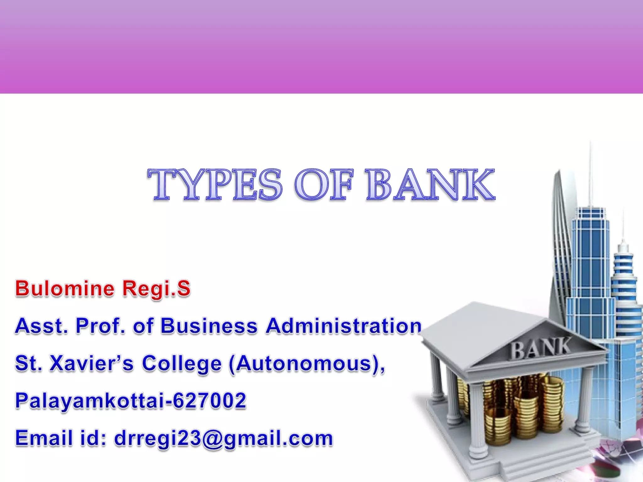 Types of Banks | PPT