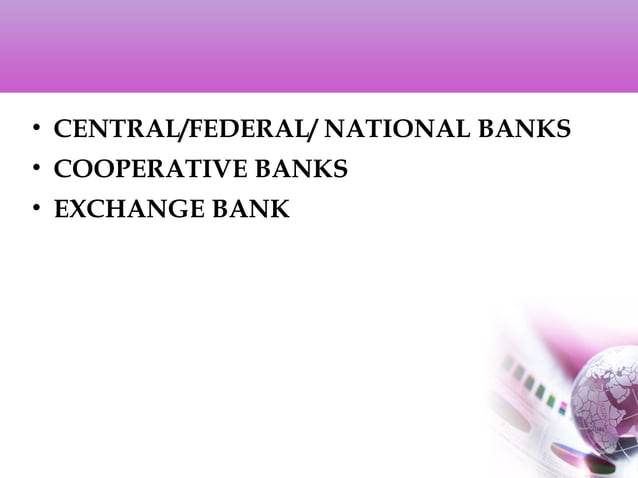 Types of Banks | PPT