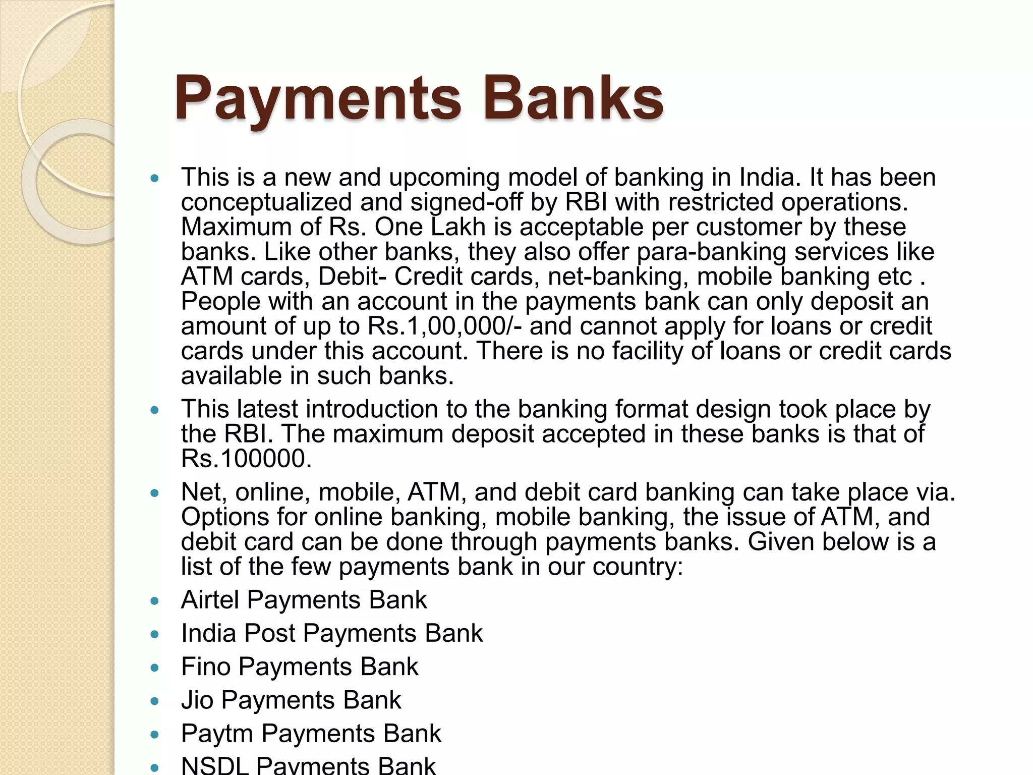 Types of banks | PPTX
