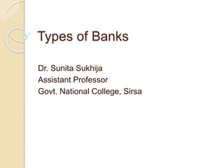 Types of banks | PPTX
